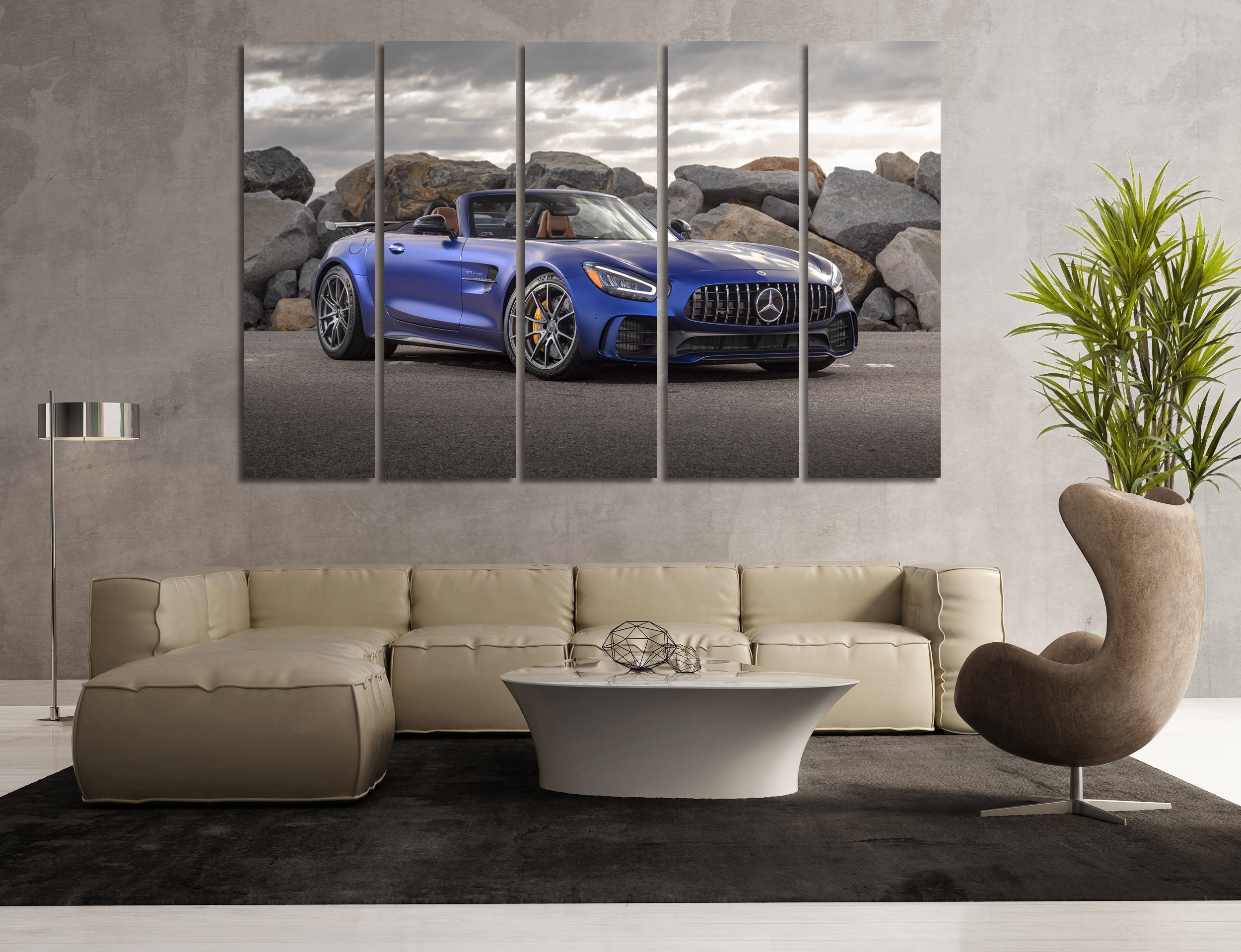 Mercedes AMG Roadster Mercedes Canvas Mercedes Wall Decor - Etsy