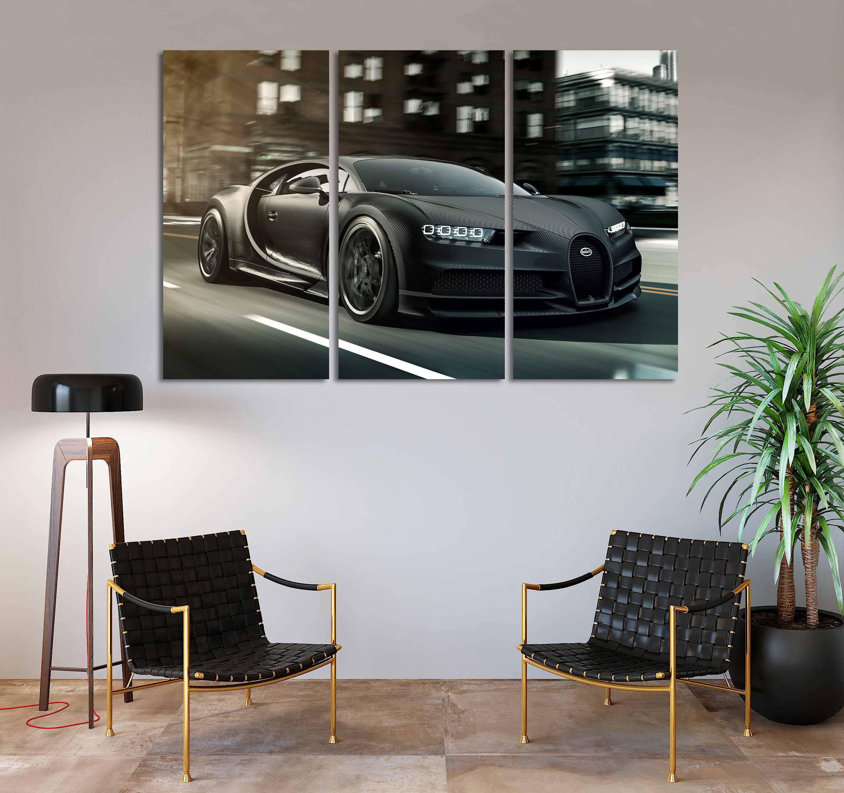 Bugatti Chiron Bugatti Wall Canvas Bugatti Chiron Wall Art Super Car ...