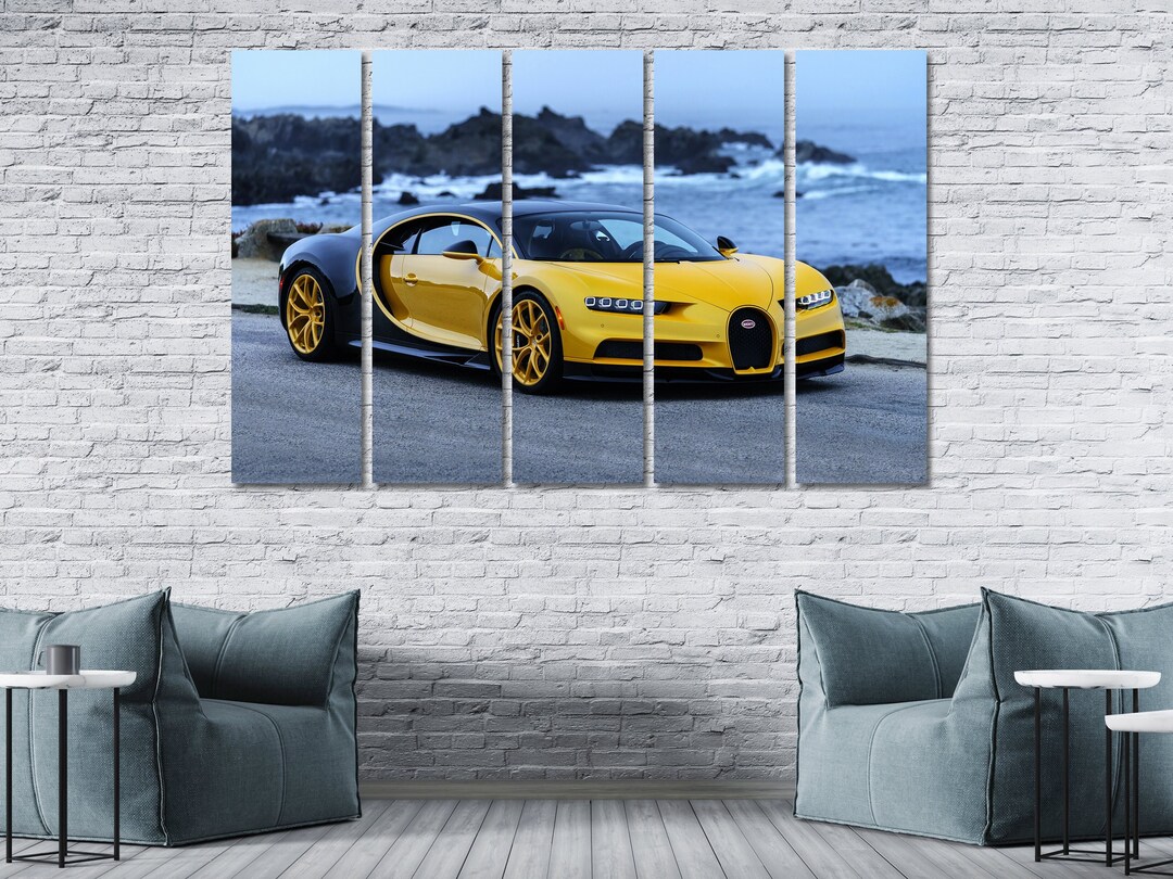Bugatti Chiron Bugatti Wall Canvas Bugatti Chiron Wall Art Super Car ...
