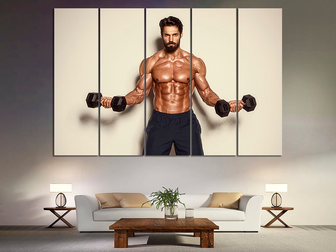 Gym Wall Art Gym Canvas Gym Wall Decor Canvas Set of Gym Gym Prints ...