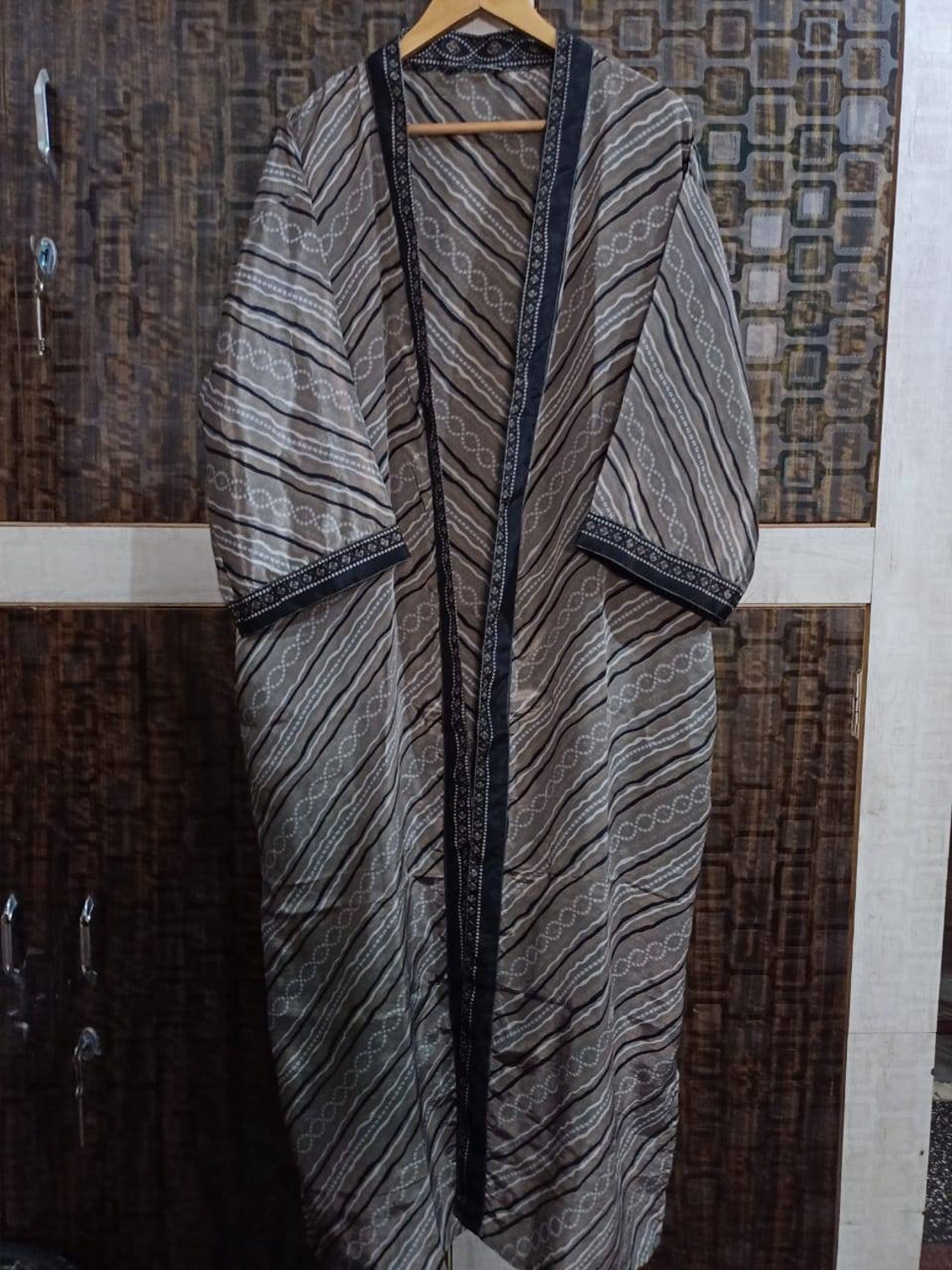 Silk Floral Kimono Robe Night Costume Delivery Gown Sweam Wear | Etsy