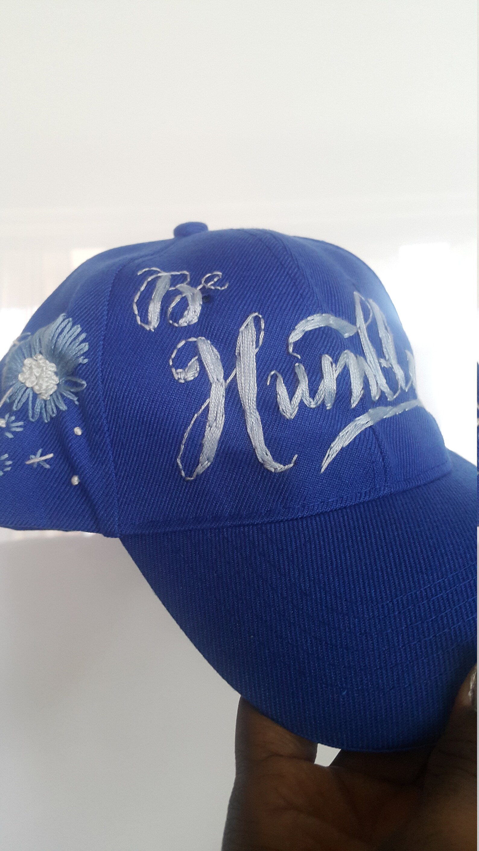 Hand Embroidered Hat, Be Humble Men Embroidered Hat, Men Baseball ...