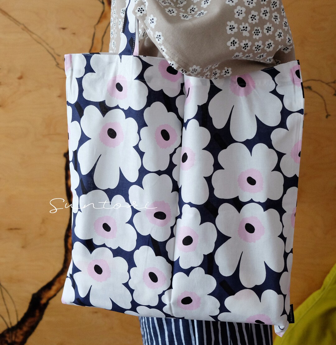 Marimekko Mini Unikko Poppy Cotton Fabric Handbag, Shoulder Bag. New ...