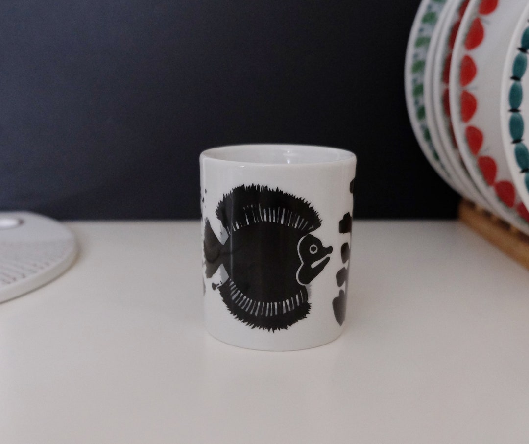 Marimekko UMI Fish Vintage Drinking Mug Made in Finland Porcelain ...