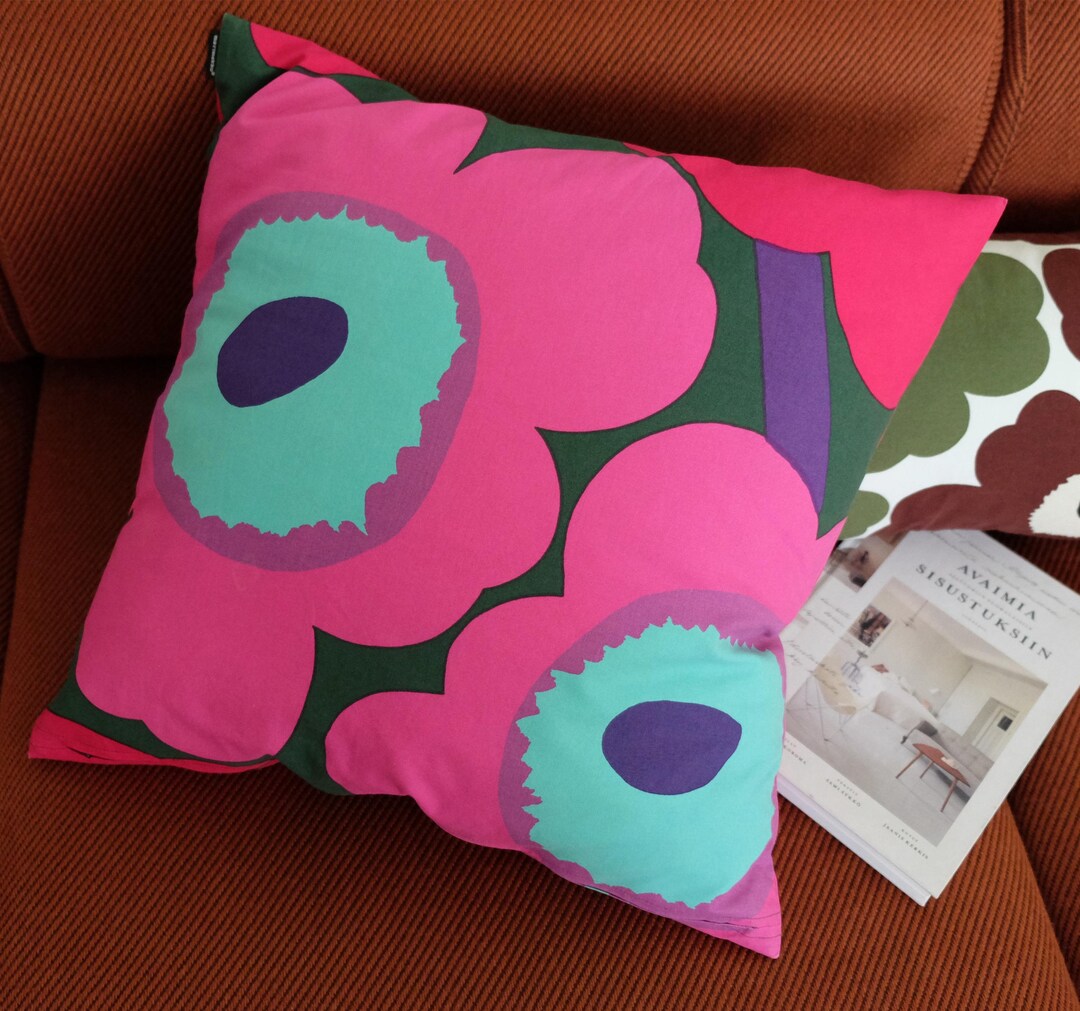 1 Piece Marimekko Unikko Poppy Cotton Fabric Cushion Cover, Pillow ...