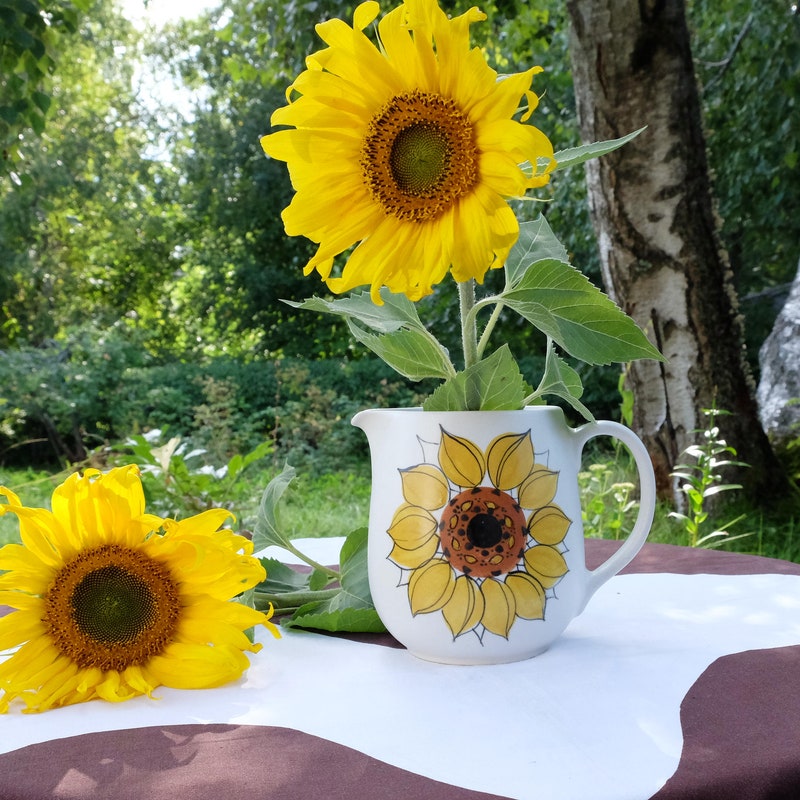 Sunflower Pitcher - Etsy