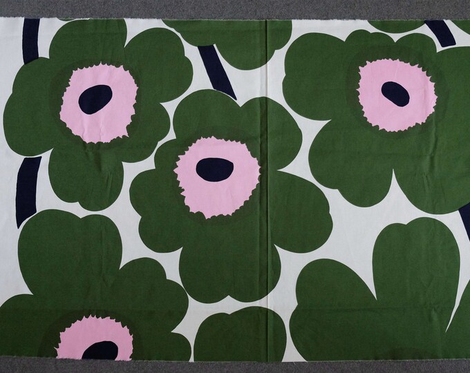 Marimekko Unikko Poppy Cotton Fabric Made in Finland Designed by Maija ...