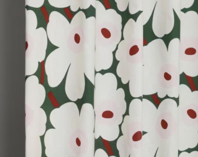 Marimekko Mini Unikko Poppy Cotton Fabric, Maija Isola, Sewing Fabric ...