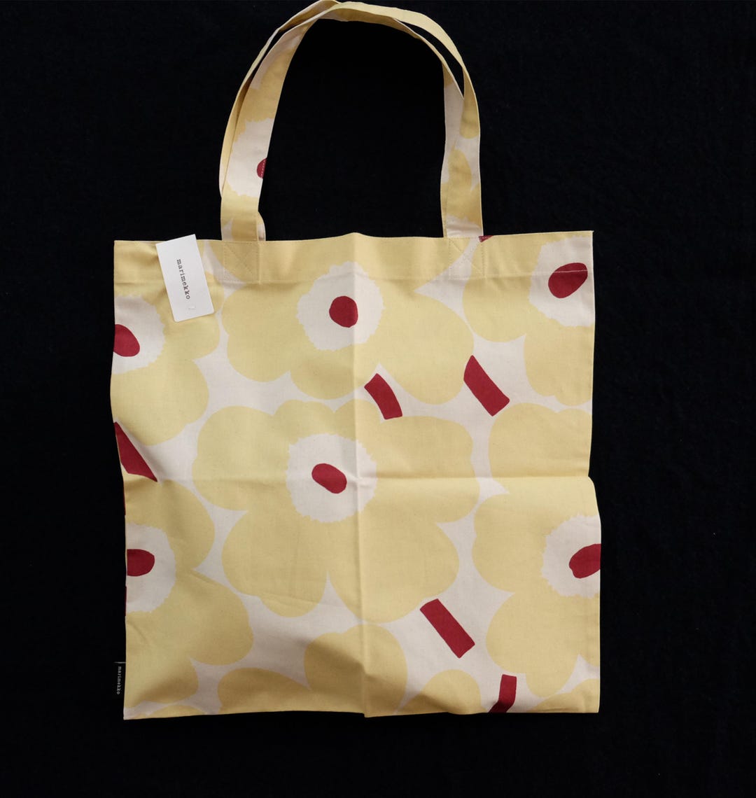 Marimekko Unikko Poppy Cotton Fabric Handbag, Shoulder Bag. New, Unused ...