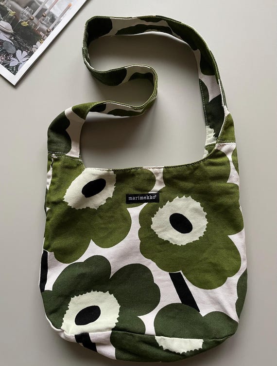 Vintage Marimekko unikko poppy tote bag, shoulder bag… - Gem