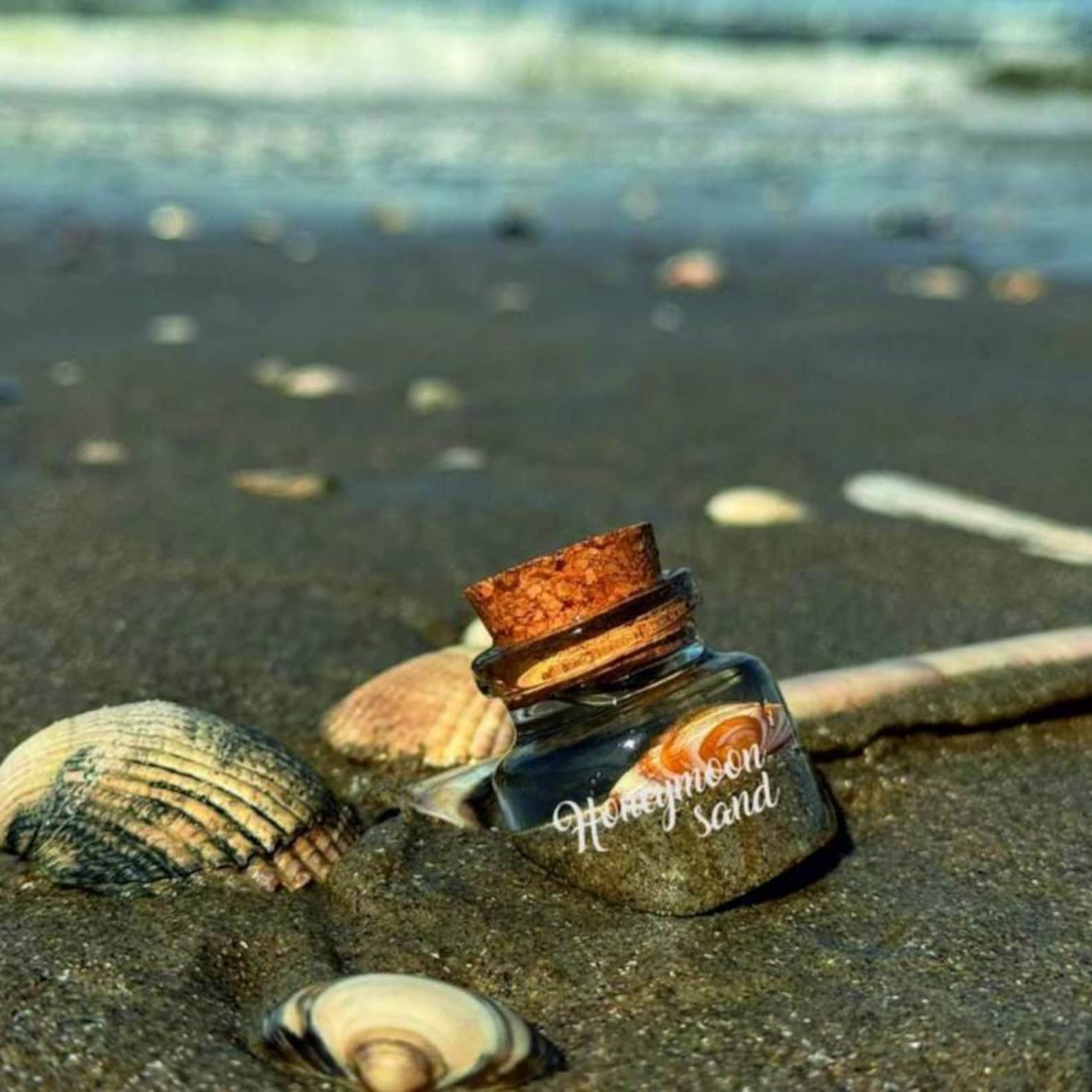 Personalized Beach Sand Keepsake Jars: Wedding Favor, Vacation Memory ...