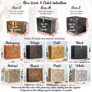 Gold Wedding Card Box With Lock, Wedding Card Holder, Wedding Post Box ...