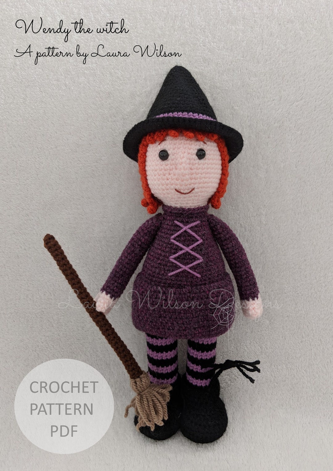 Wendy the Witch- Amigurumi Pattern PDF Download - Etsy