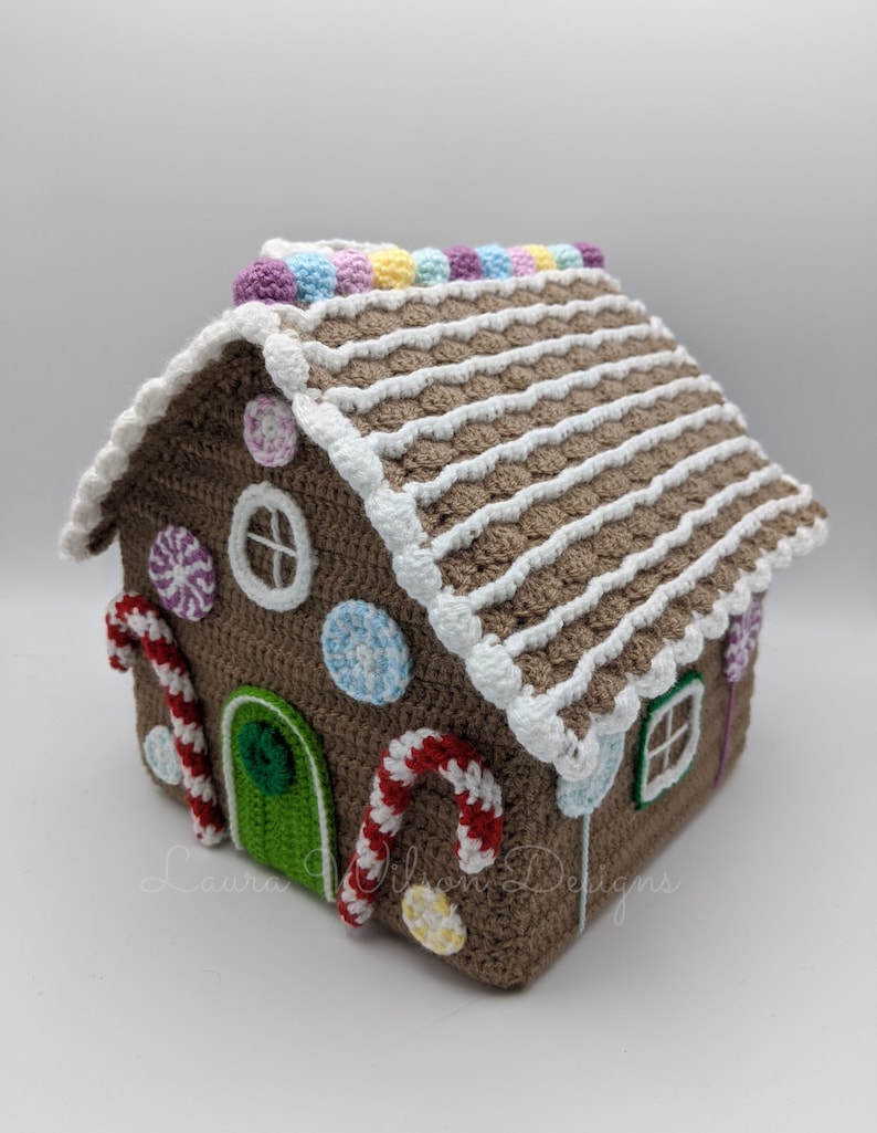 Gingerbread House Crochet Pattern PDF Download - Etsy