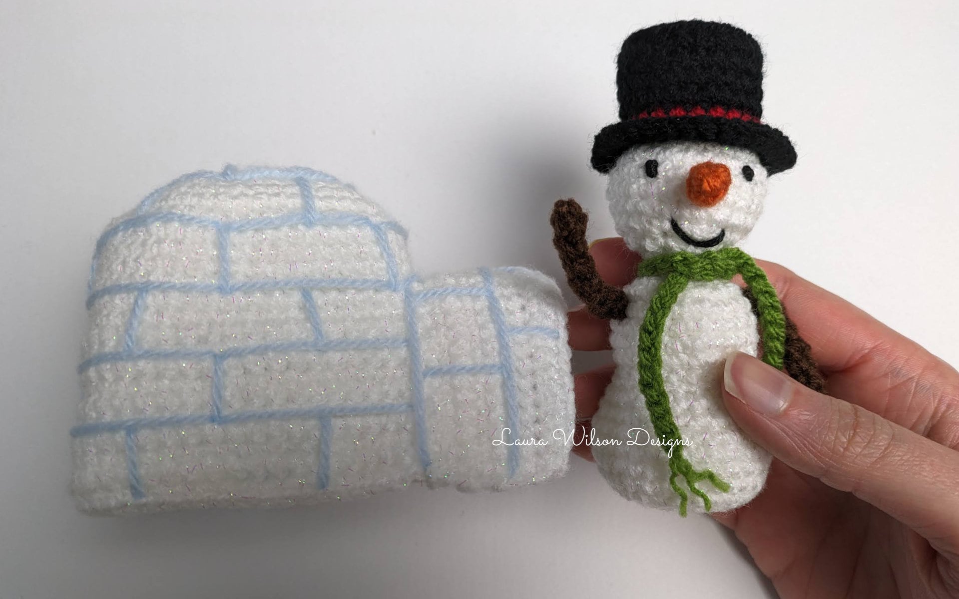 Simon the Snowman and His Igloo Crochet Pattern- PDF Download - Etsy