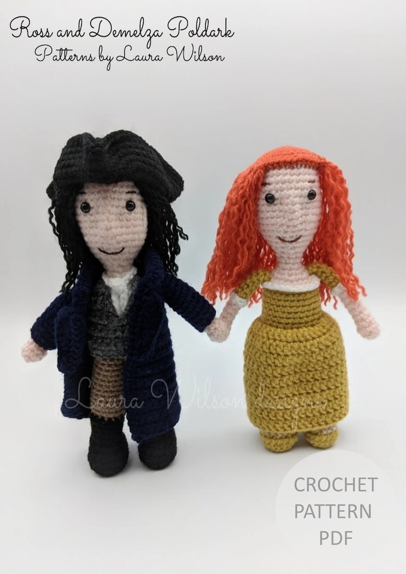 Ross and Demelza Poldark- Amigurumi Patterns PDF Download - Etsy