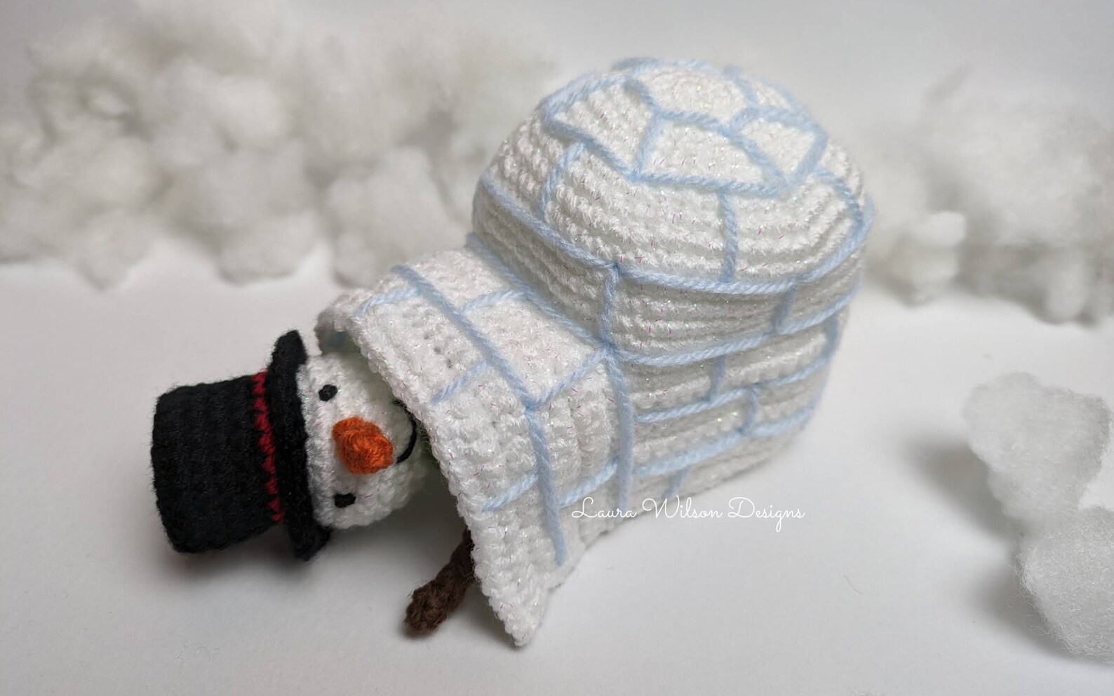Simon the Snowman and His Igloo Crochet Pattern- PDF Download - Etsy