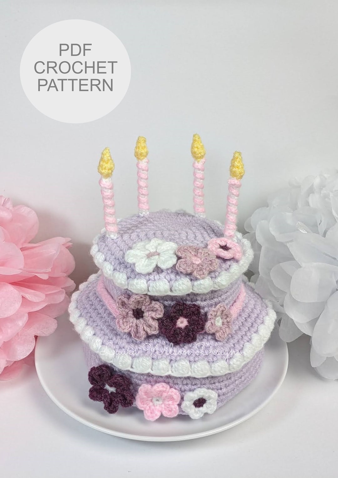 Birthday Cake Crochet Pattern- PDF Download - Etsy