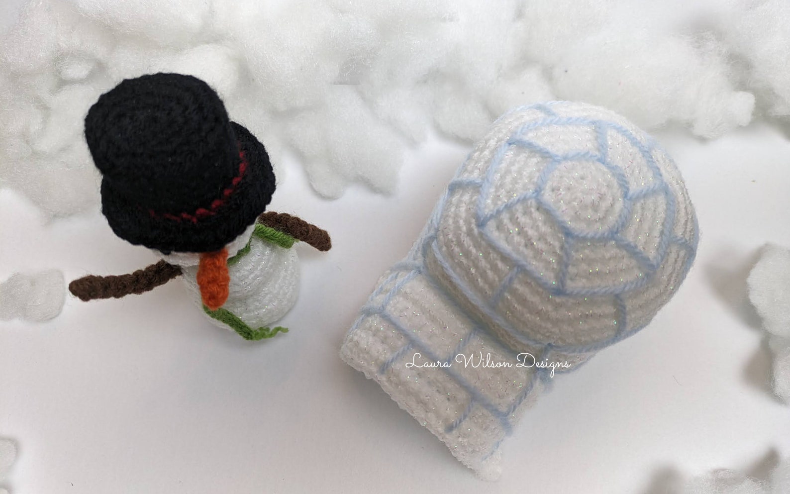 Simon the Snowman and His Igloo Crochet Pattern- PDF Download - Etsy