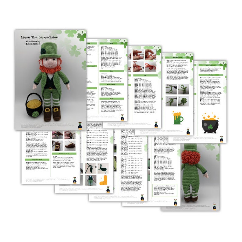 Larry the Leprechaun Amigurumi Pattern PDF Download | Etsy
