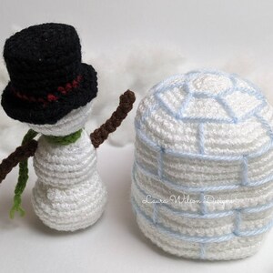 Simon the Snowman and His Igloo Crochet Pattern- PDF Download - Etsy