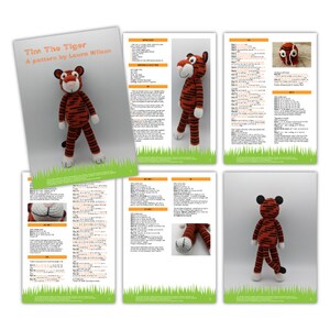 Tim the Tiger- Amigurumi Pattern PDF Download - Etsy