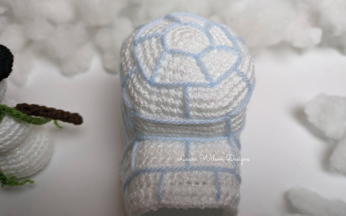 Simon the Snowman and His Igloo Crochet Pattern- PDF Download - Etsy
