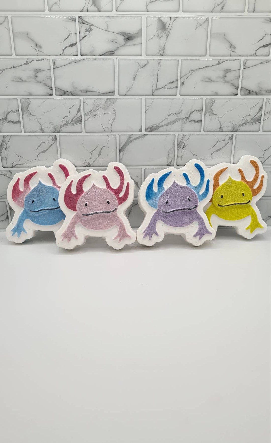 Axolotl Bath Bomb Gift Set, Axolotl Gift, Animal Bath Bomb, Large Bath ...