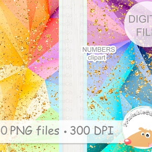 Polygonal Numbers Clipart, Classroom Numbers Cute, Happy Birthday ...