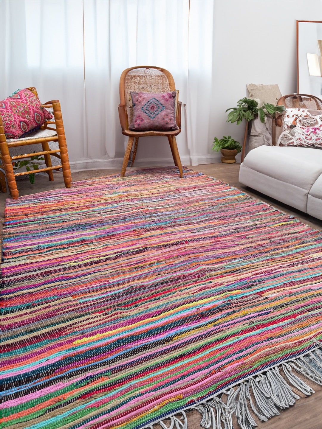 Chindi Rag Rug Second Nature Online Extra Large Shanti Multicolour ...