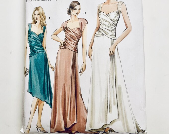 Vogue V8150, Women’s Evening Gown Pattern, Sz (18-20-22), Uncut - Etsy