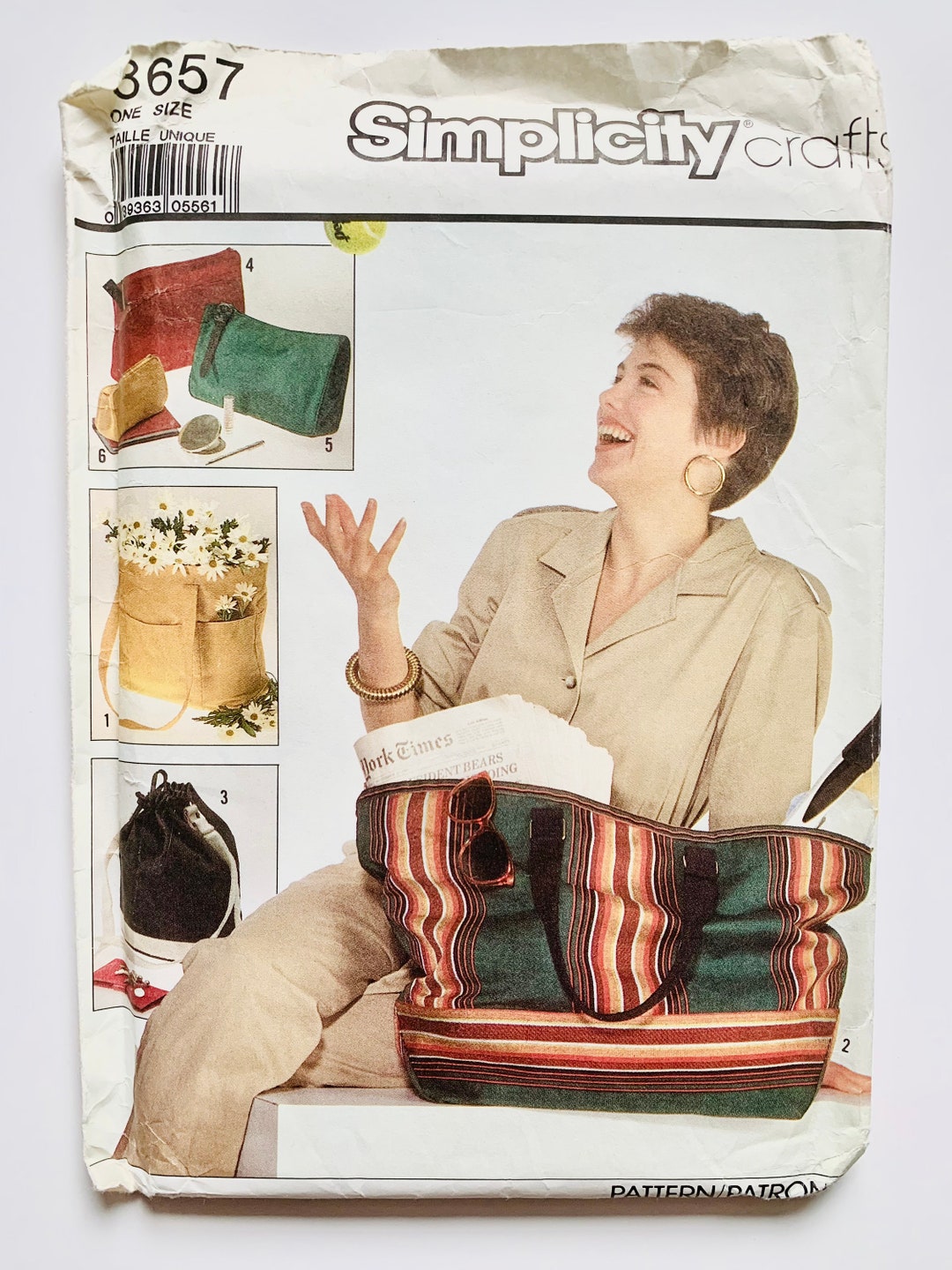Vintage 1980’s Simplicity 8657, Set of Bags Pattern, Uncut - Etsy