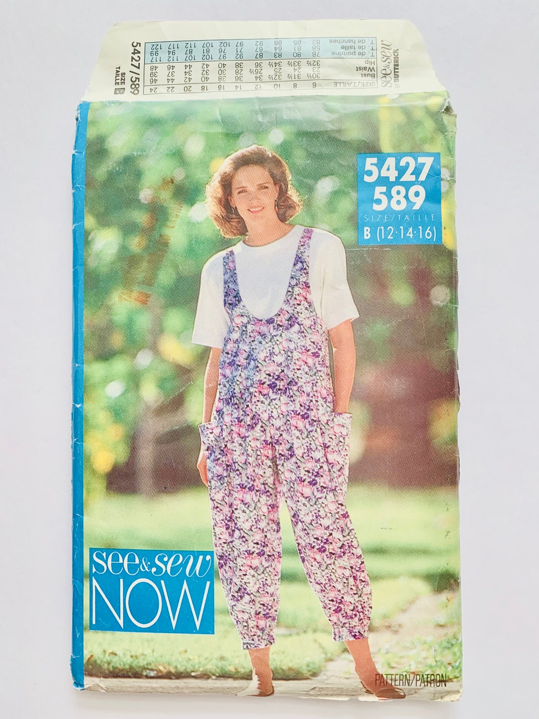 Vintage 1990’s See & Sew by Butterick 5427, Women’s Jumpsuit and Top ...