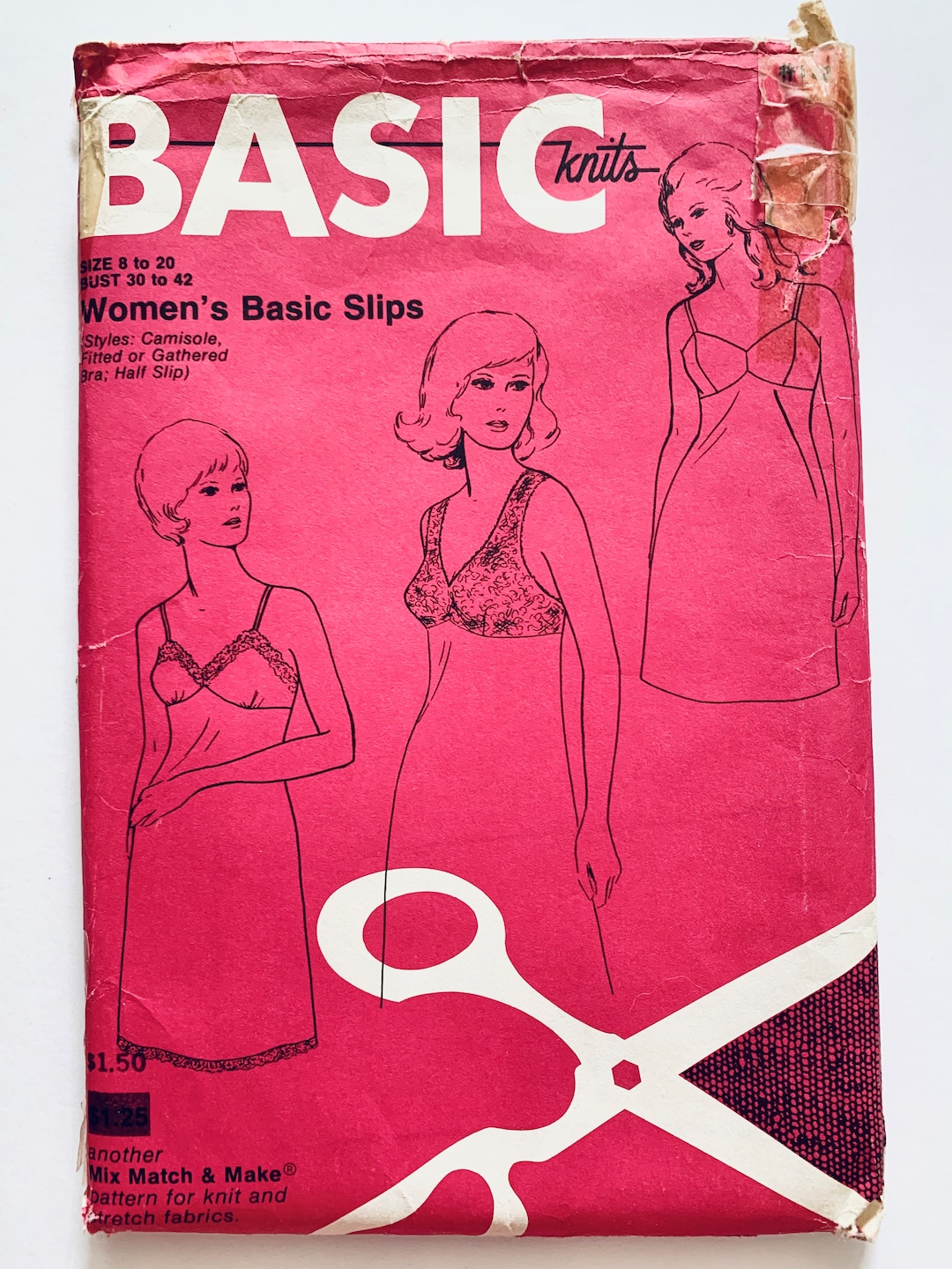 Vintage 1970s Basic Knits 122 Womens Basic Slips Pattern, Sz 8-20, Pre ...