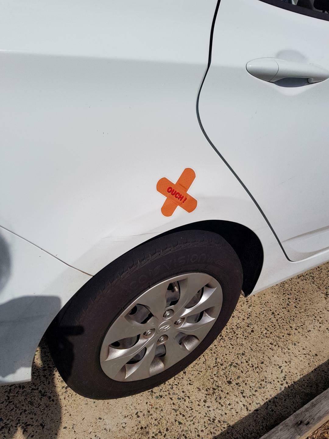 Band Aid Ouch Vehicle Sticker Funny Popular Novelty Car Decal - Etsy
