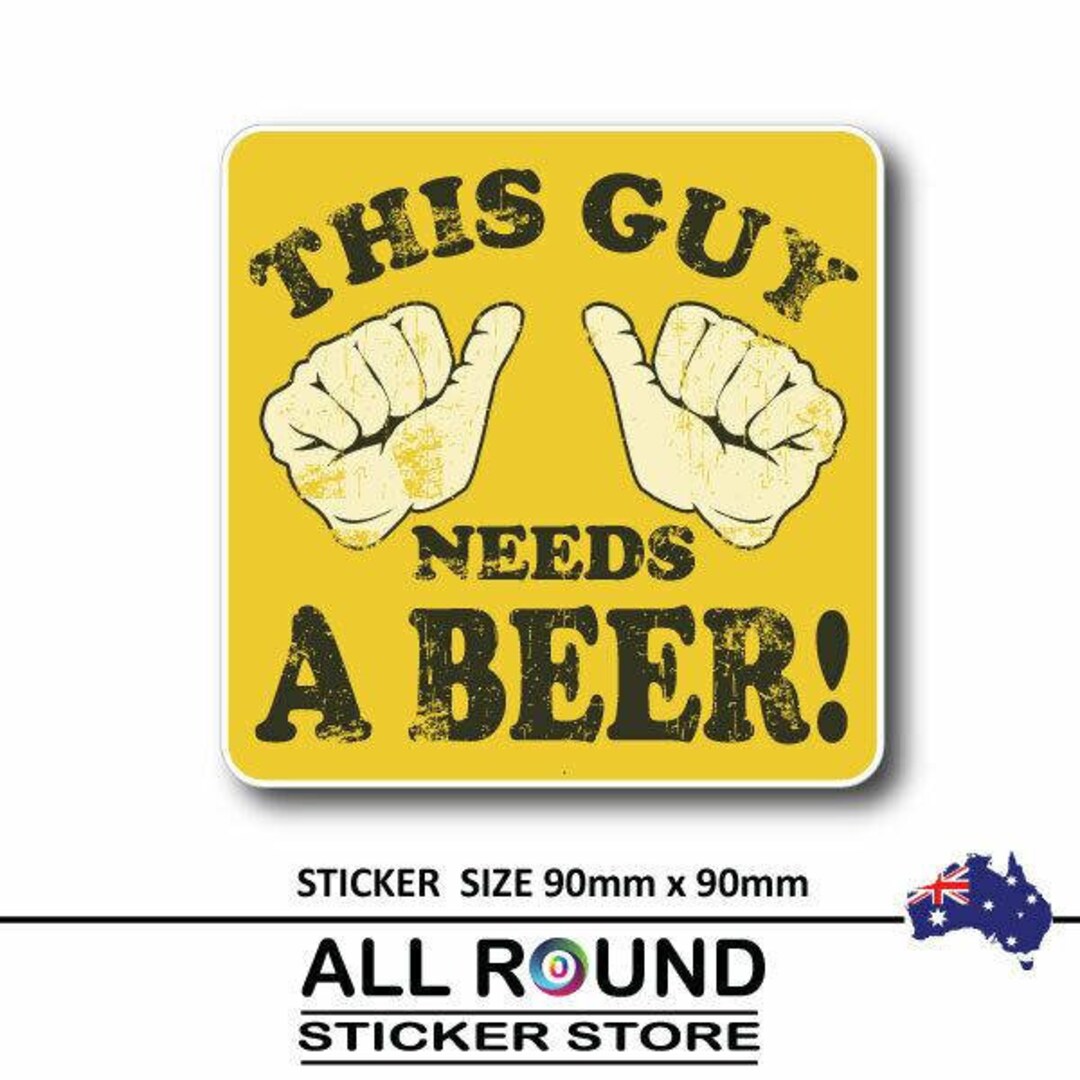 XXXX Beer Man Decal Bumper Window Vinyl Sticker Australia XXXX Beer Man ...