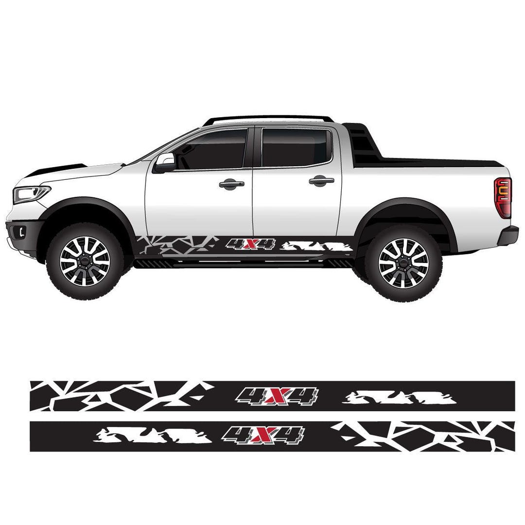 Vinyl Pinstripe 4wd Ute Side Stripes Body Kit Decals Custom Size Mud ...