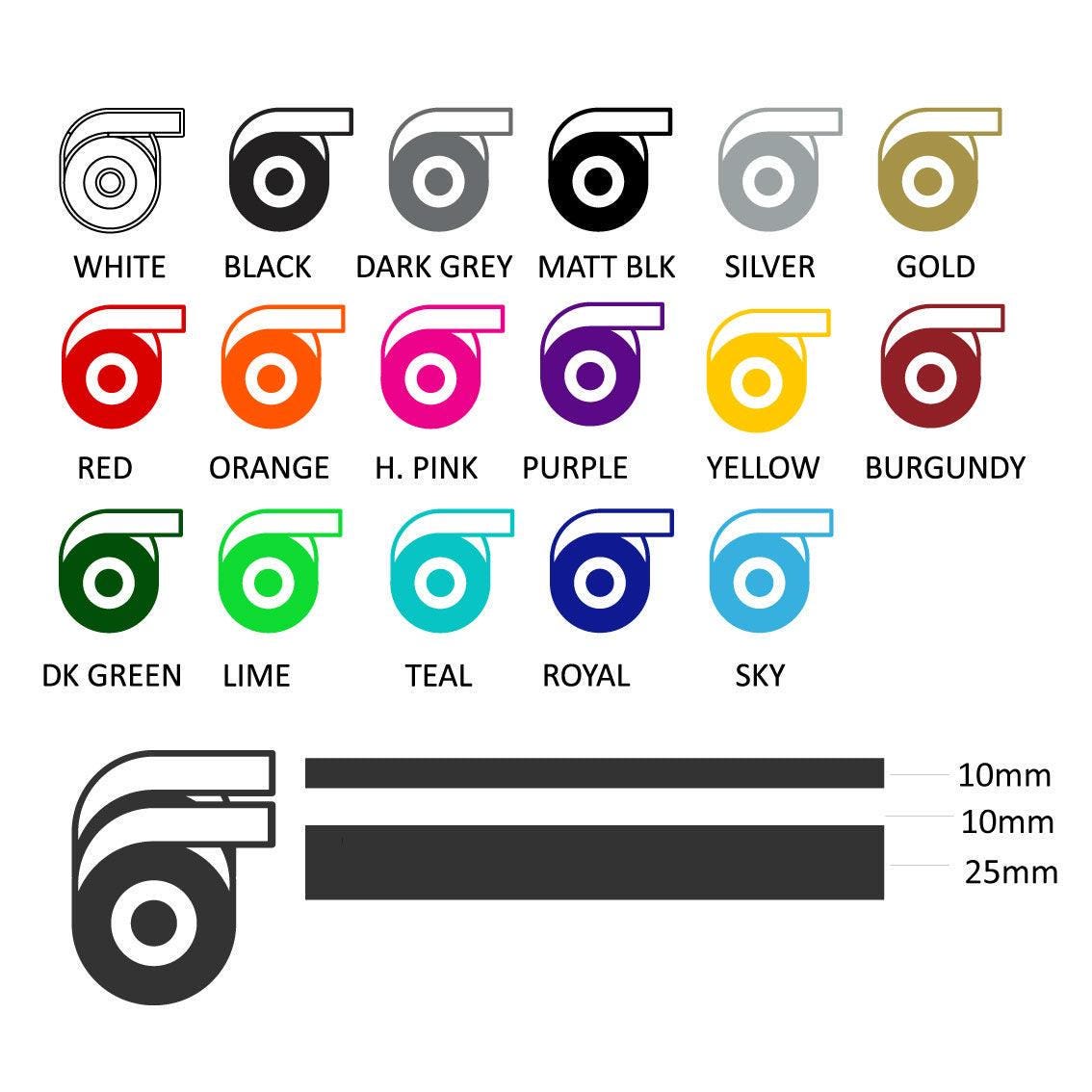 Double Vinyl Pinstripe - Two Pinstripe Stripes Self Adhesive Sticker ...