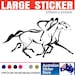 Racing Horses Decal Popular Horse Float Trailer Stickers 001 - Etsy