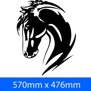 Horse Float Sticker Horse Head Decal 570mm High - Etsy