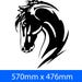 Horse Float Sticker Horse Head Decal 570mm High - Etsy