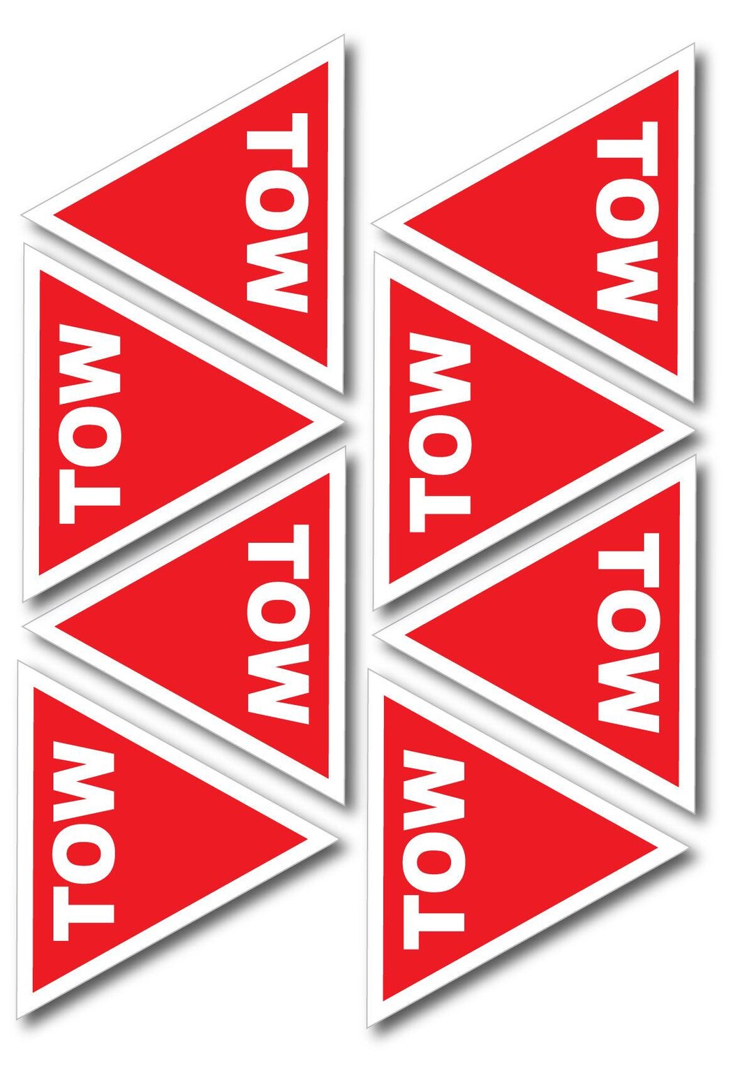 Tow Point Stickers Triangle Cams Approved Racing Decals 8 Pack High ...