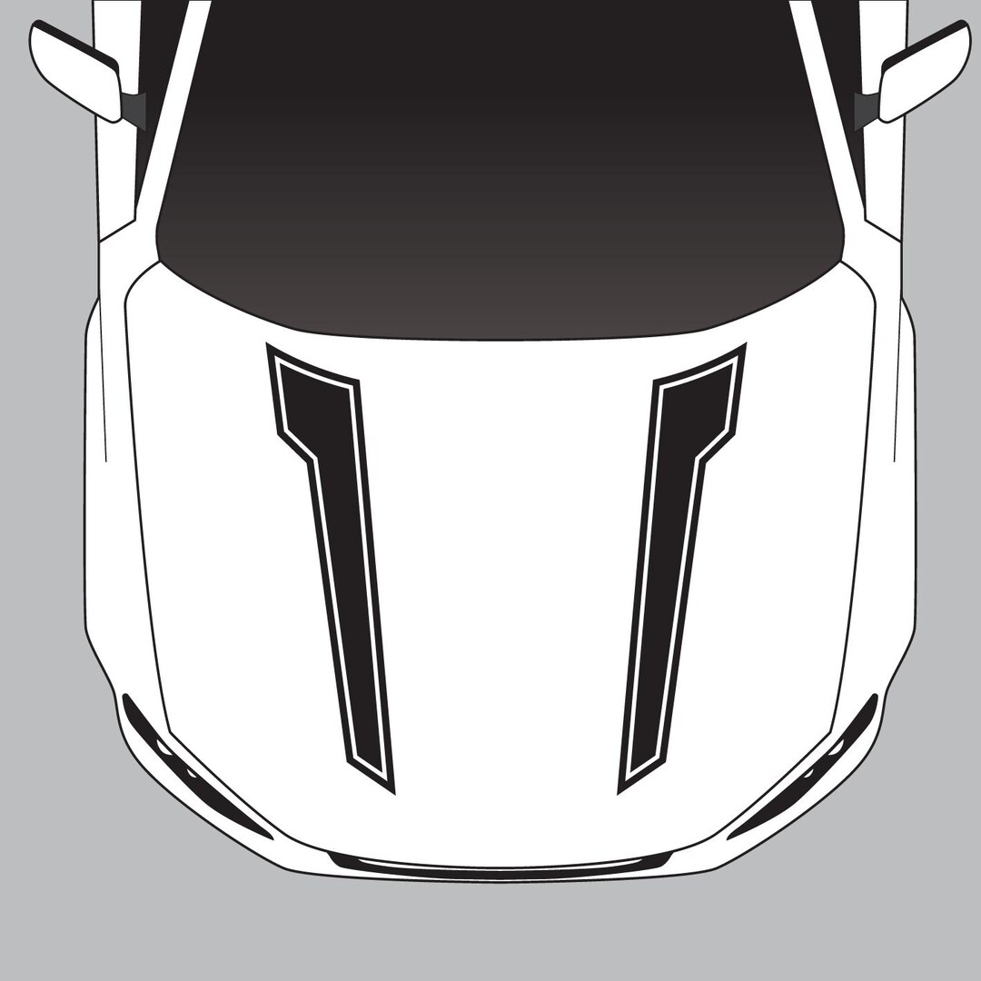 Modern Vehicle Hood Decals | Unique Bonnet Graphics Performance Style ...