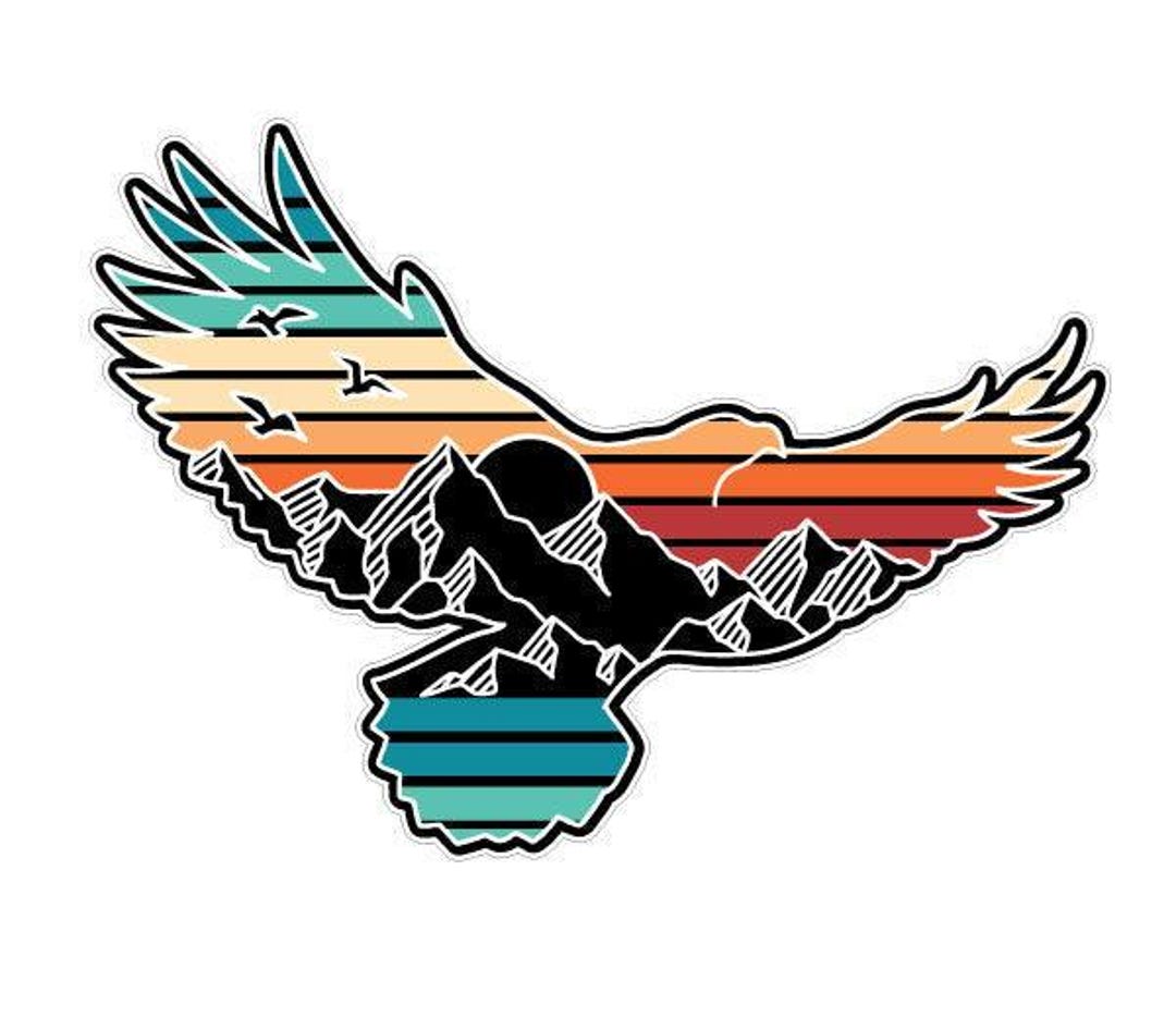 Colourful Flying Eagle Sticker Decal Rv Motorhome, 4X4, Vehicle, - Etsy