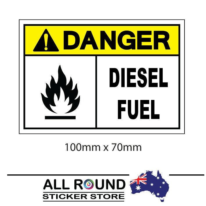 Danger-diesel-fuel--warning-sticker-hazchem-safety-self-adhesive - Etsy