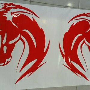Horse Float Sticker Horse Head Decal 570mm High - Etsy