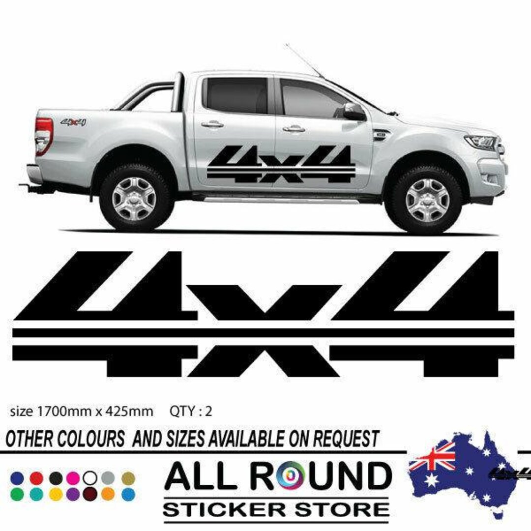 4x4 CAR STICKER 4WD Decal Large 4x4 UTE Sticker - Etsy