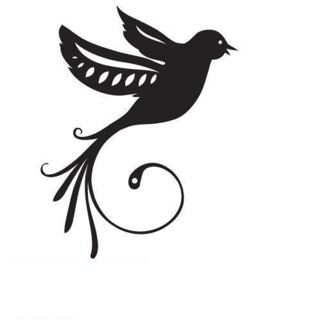 Bird Silhouette Decal Sticker - Etsy