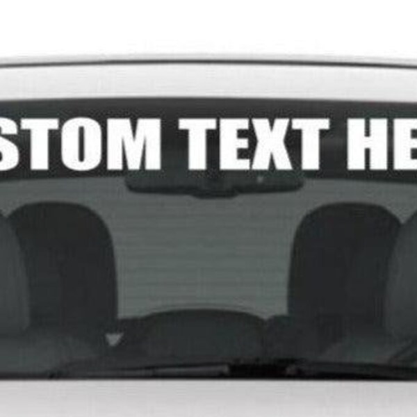 Custom Windscreen Stickers - Etsy