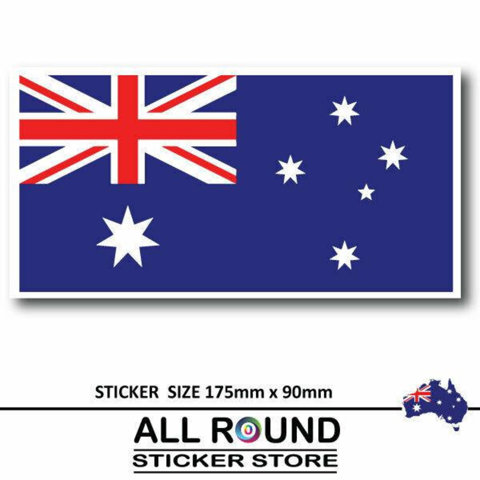 Australian Flag Car Sticker Bumper Sticker, Window Sticker, 4x4 - Etsy